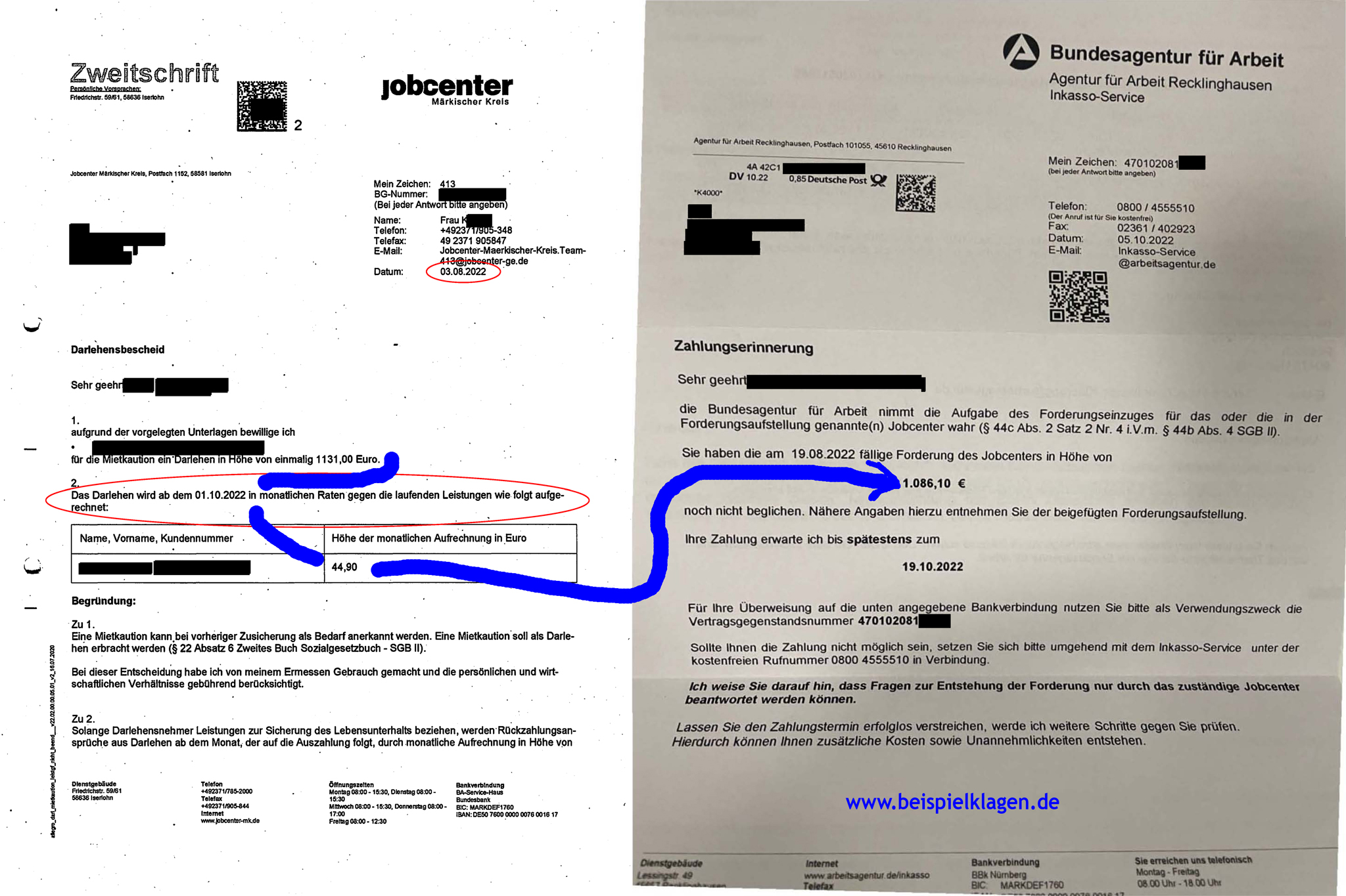 Inkasso-Dienst der Bundesagentur für Arbeit: Wenn das Jobcenter doppelt ...